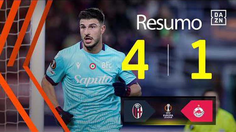 VIDEO - Liga Europa: Bologna 4 - 1 RB Salzburg (2025-2026) - Futebol 365